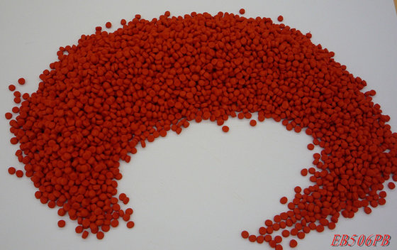 China Shoe Base Orange Additive Masterbatch , Organic Sort EVA Masterbatch supplier
