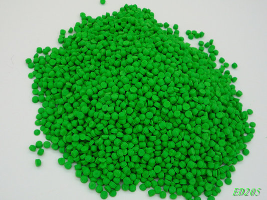 China Fluorescence Green Eva Masterbatch Organic Sort 3 - 4 Light For IP Injection supplier